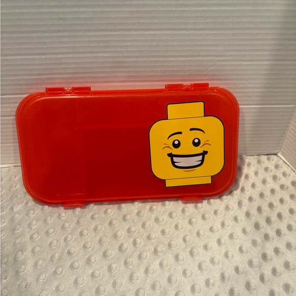 Lego | Toys | Lego Red Storage Box With Smiling Face | Poshmark